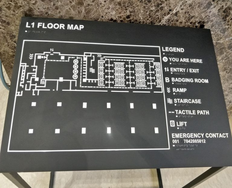 Custom Indoor & High Durable Braille Signage | ARC India