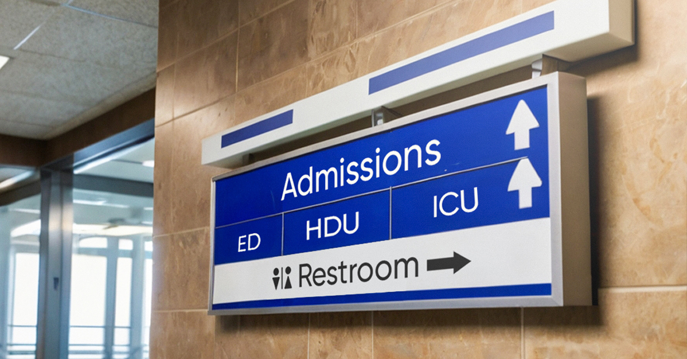 Hospital Sign Boards: Sense Of Direction At The Right Time