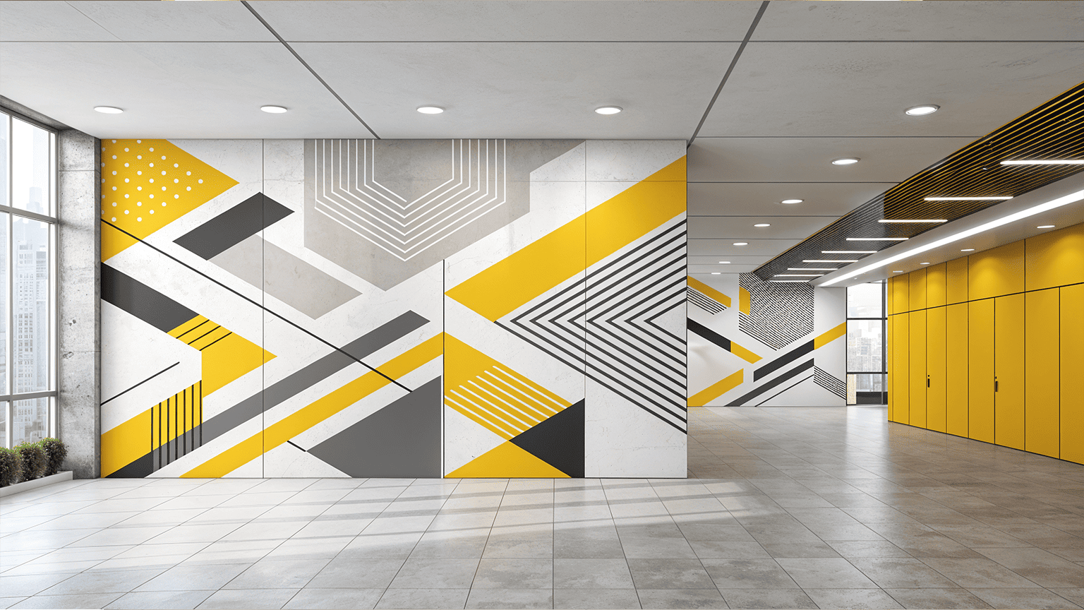 Transforming Workspaces: The Impact of Wall Murals in Corporate Offices