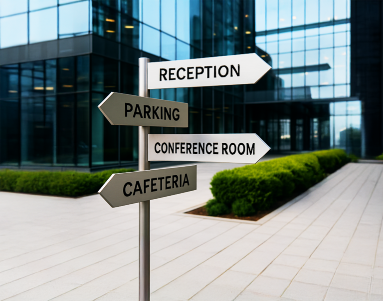 Directional & Wayfinding Signages | Custom Yard Signs - ARC India